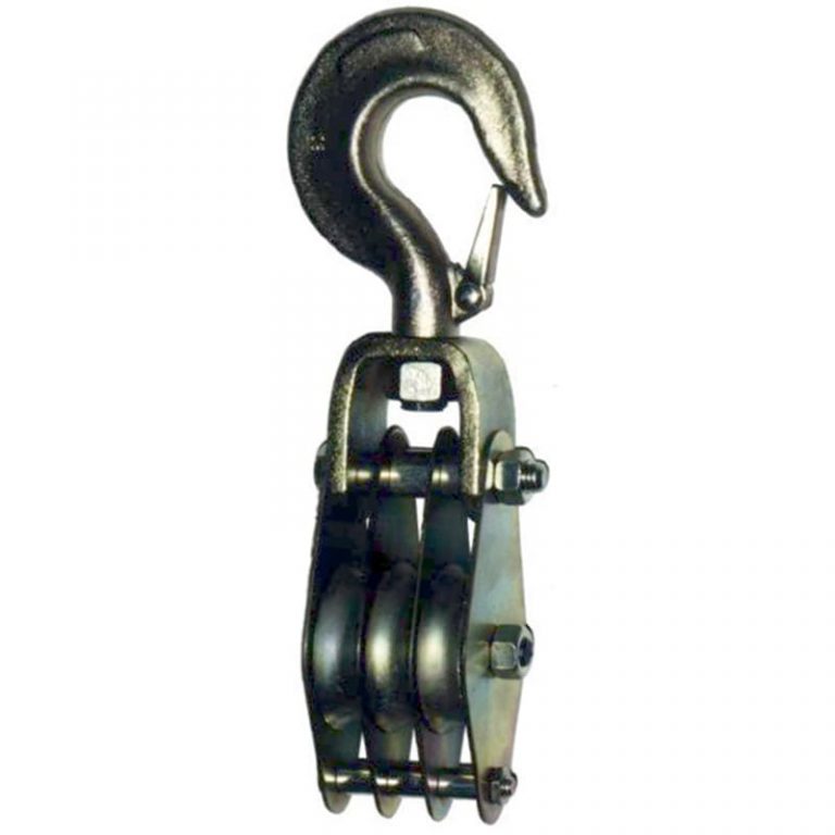 Moufle « lyonnaise » pour corde - 2 réas | poulies et moufles